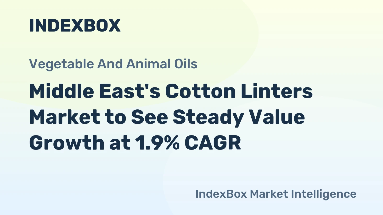 Middle East's Cotton Linters Market to See Steady Value Growth at 1.9% CAGR