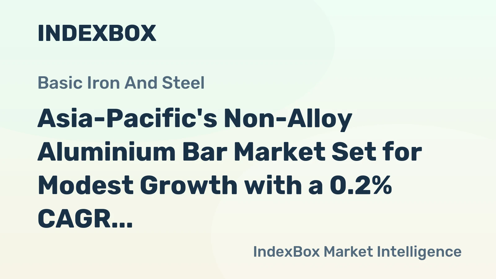 Asia-Pacific's Non-Alloy Aluminium Bar Market Set for Modest Growth with a 0.2% CAGR