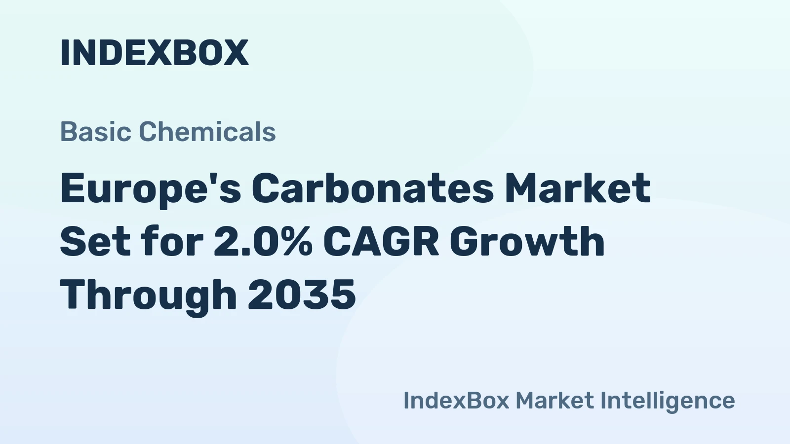 Europe's Carbonates Market Set for 2.0% CAGR Growth Through 2035