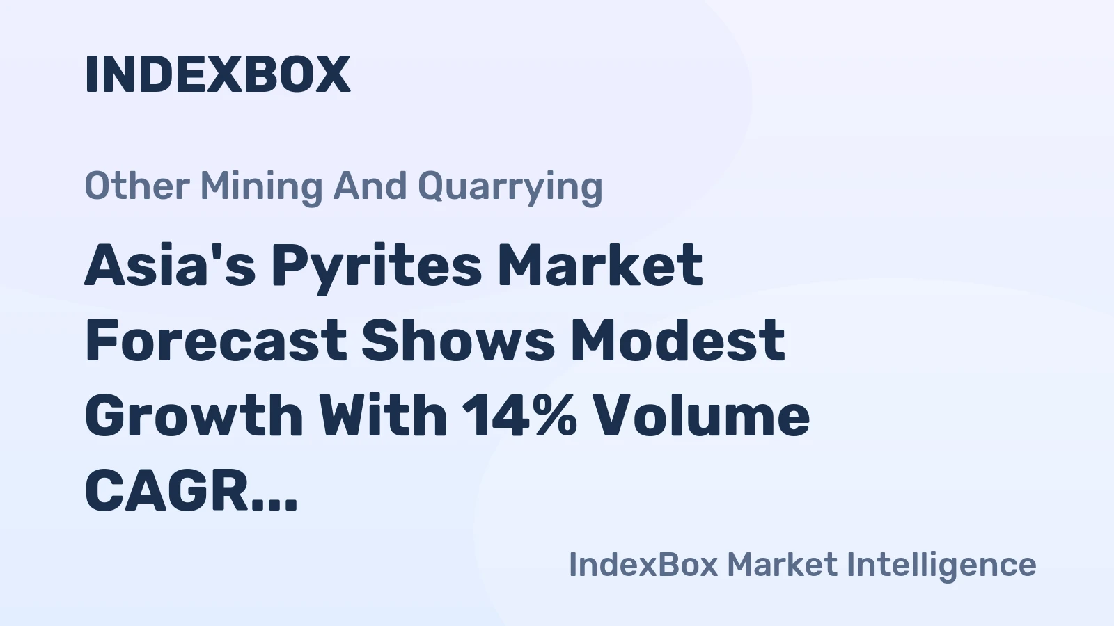 Asia's Pyrites Market Forecast Shows Modest Growth With 14% Volume CAGR Through 2035