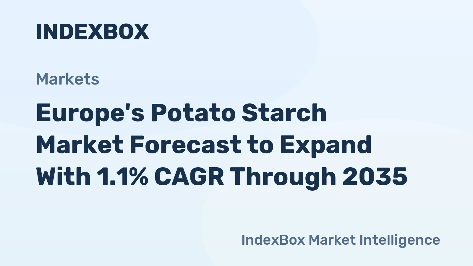 Europe's Potato Starch Market Forecast to Expand With 1.1% CAGR Through 2035