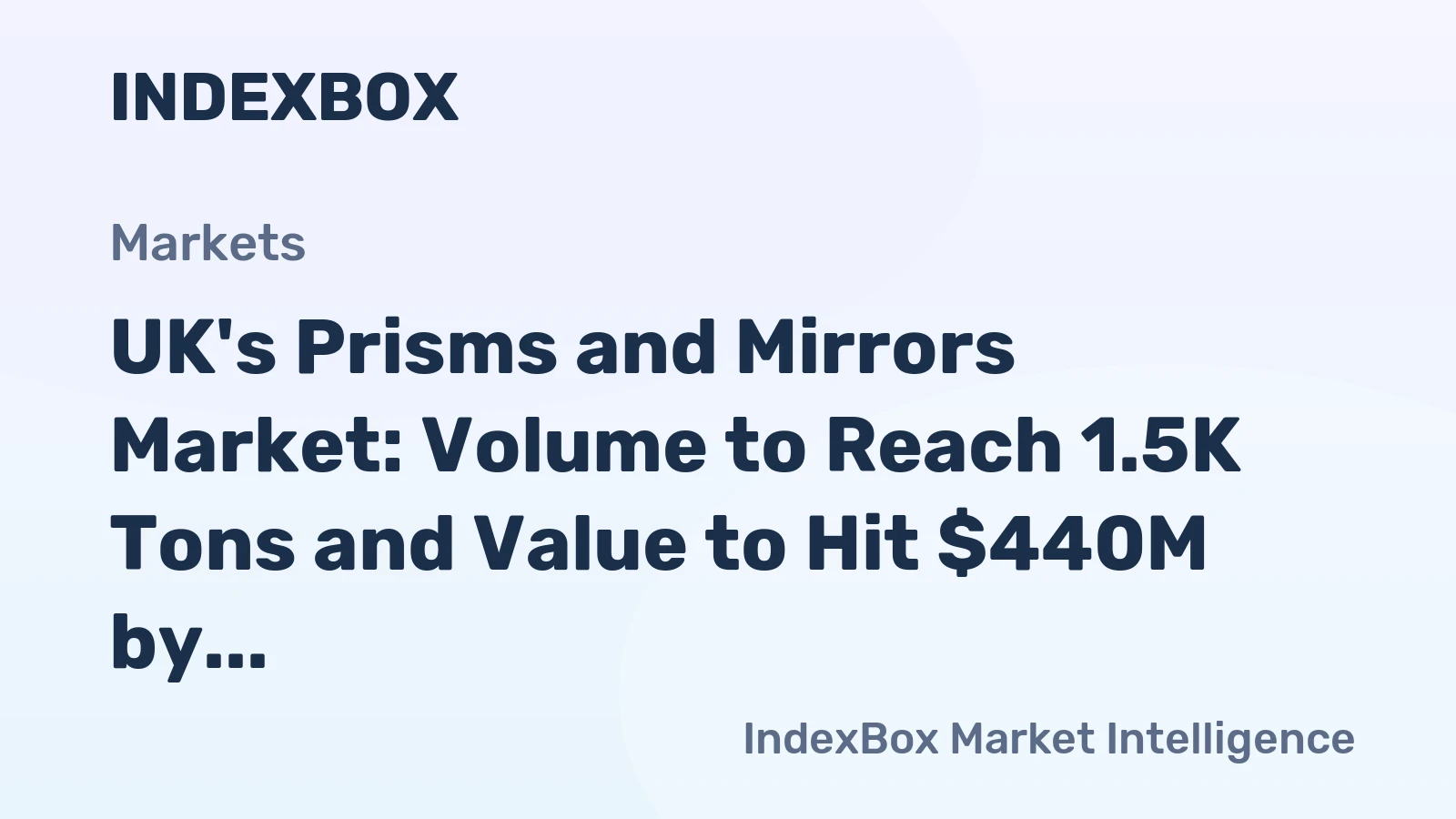 UK's Prisms and Mirrors Market: Volume to Reach 1.5K Tons and Value to Hit $440M by 2035