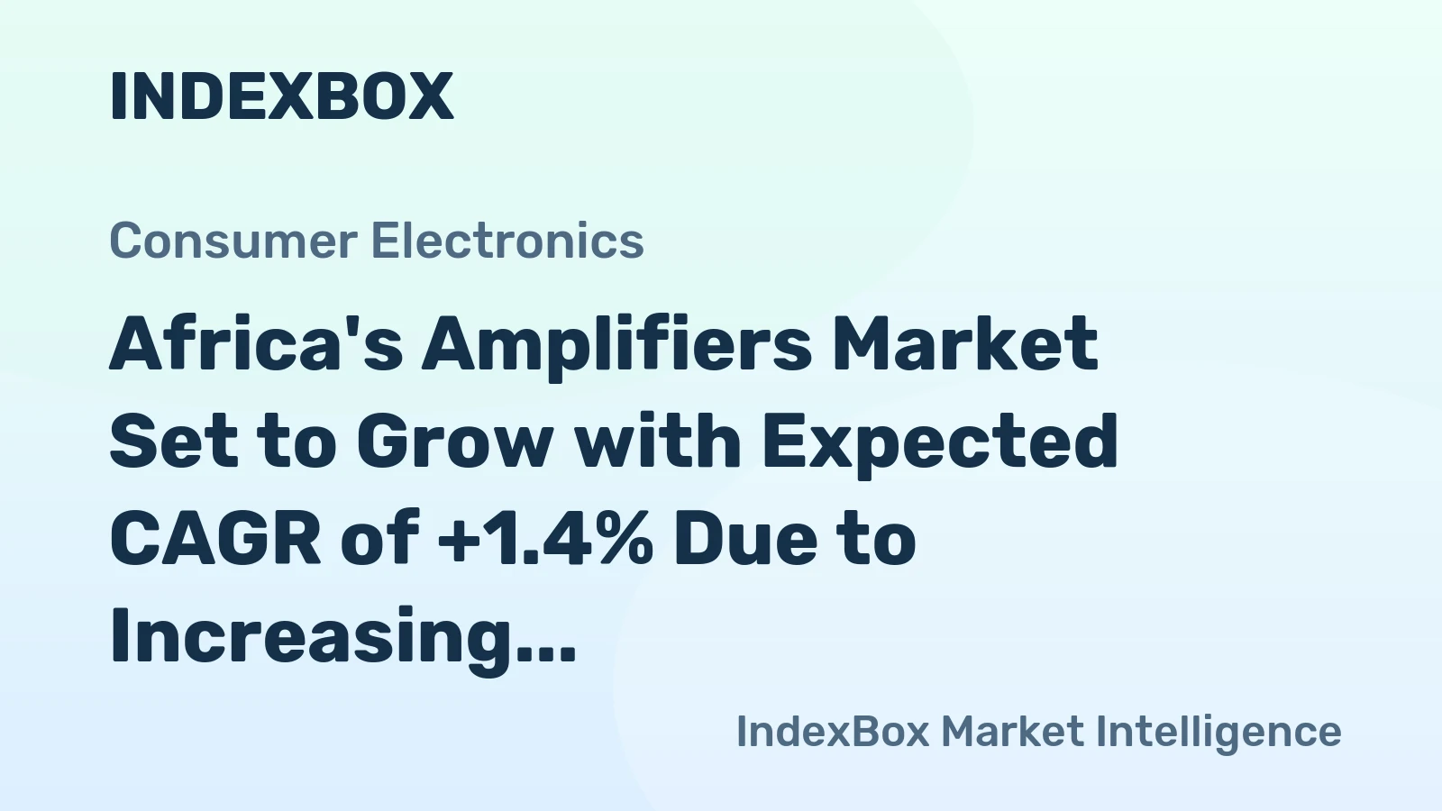 Africa's Amplifiers Market Set to Grow with Expected CAGR of +1.4% Due to Increasing Demand