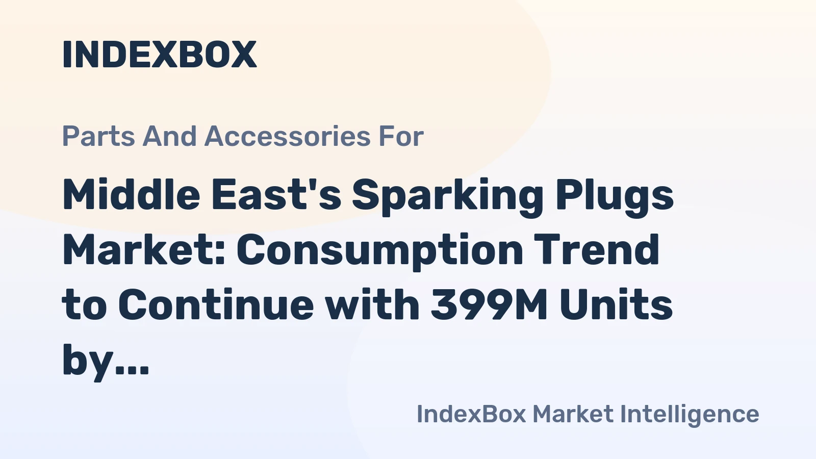 Middle East's Sparking Plugs Market: Consumption Trend to Continue with 399M Units by 2035