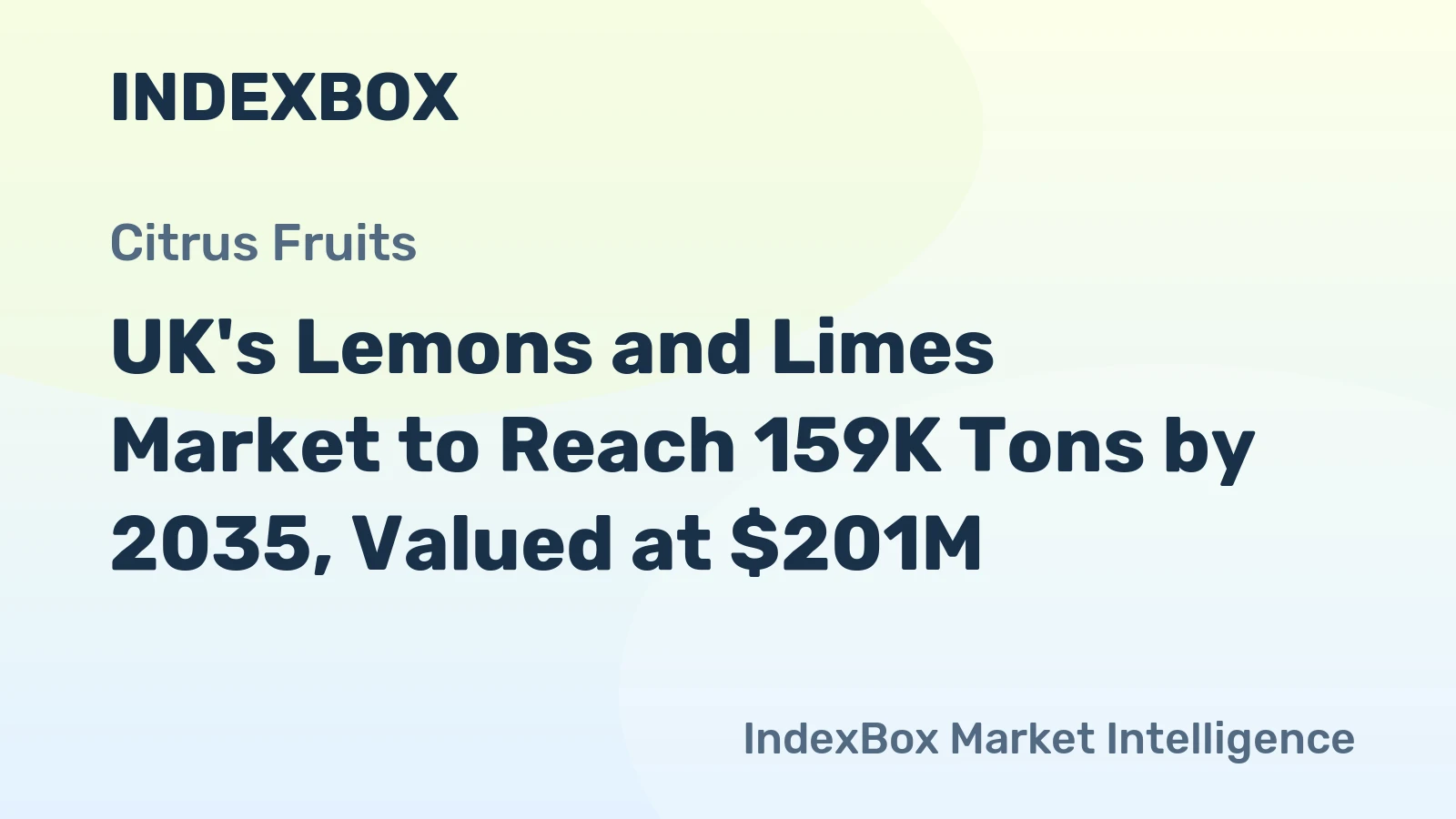 UK's Lemons and Limes Market to Reach 159K Tons by 2035, Valued at $201M