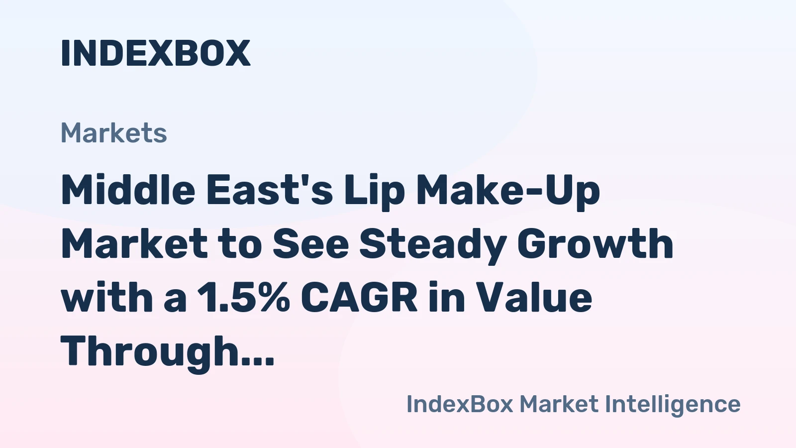 Middle East's Lip Make-Up Market to See Steady Growth with a 1.5% CAGR in Value Through 2035