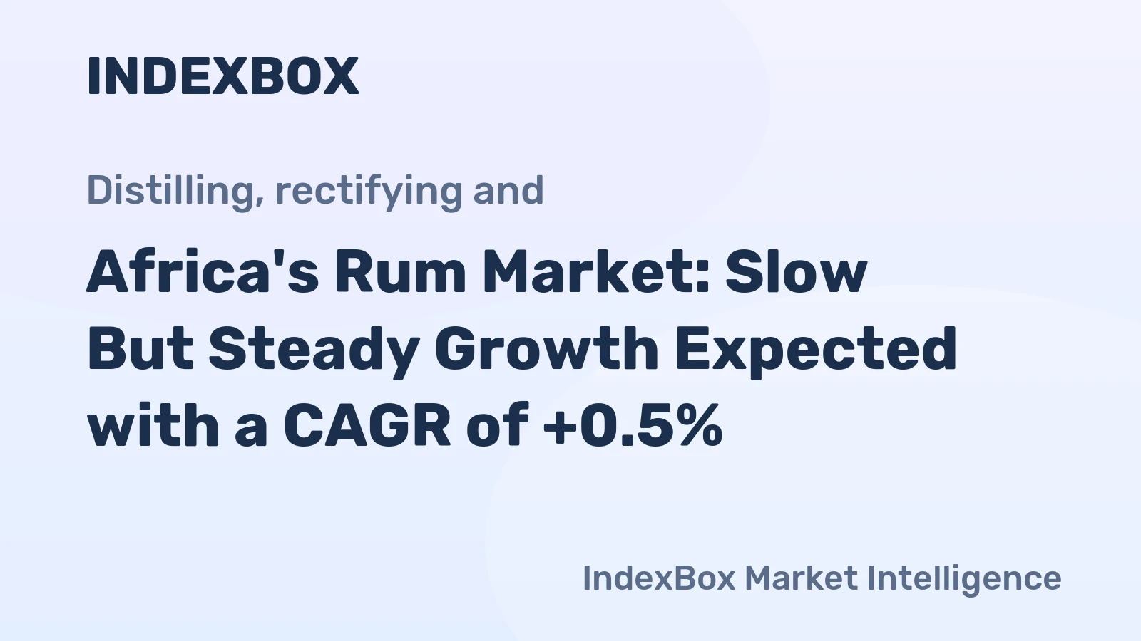 Africa's Rum Market: Slow But Steady Growth Expected with a CAGR of +0.5%
