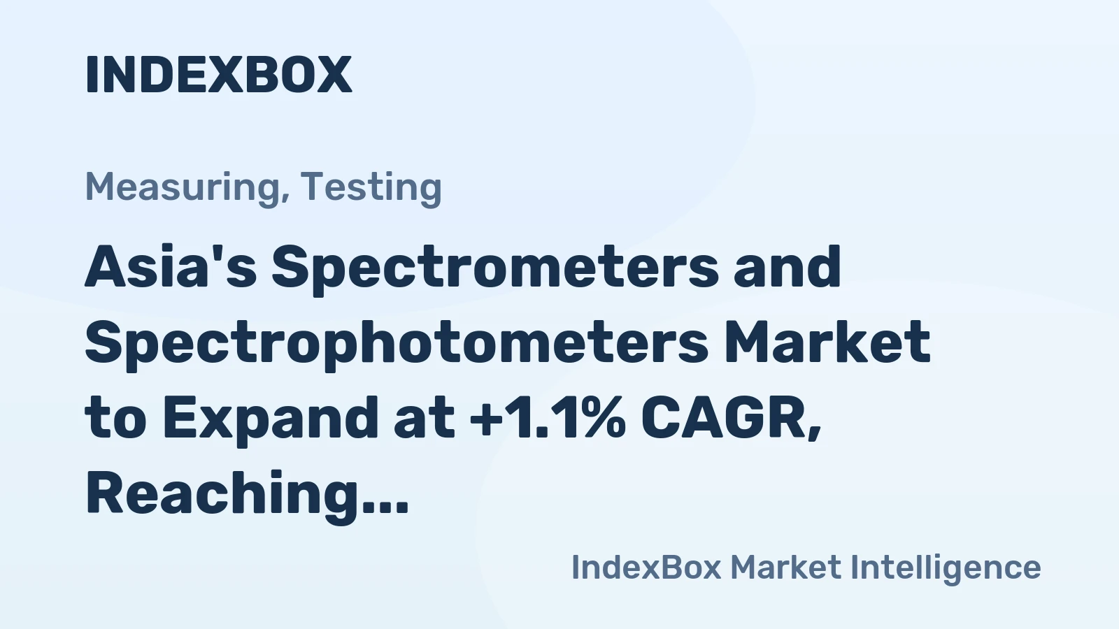 Asia's Spectrometers and Spectrophotometers Market to Expand at +1.1% CAGR, Reaching 646K Units by 2035