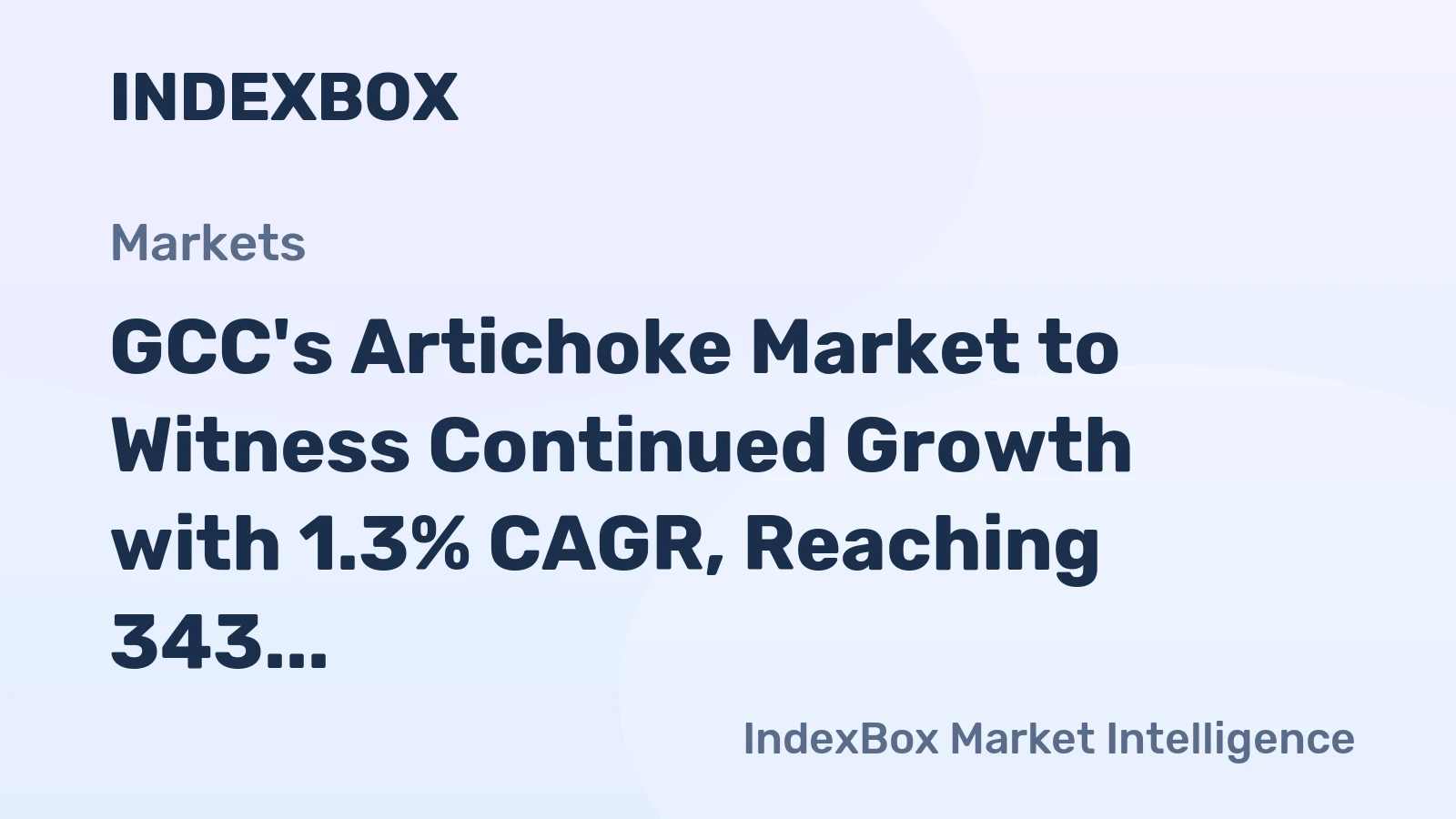 GCC's Artichoke Market to Witness Continued Growth with 1.3% CAGR, Reaching 343 Tons by 2035