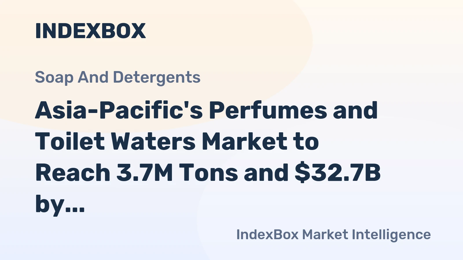 Asia-Pacific's Perfumes and Toilet Waters Market to Reach 3.7M Tons and $32.7B by 2035