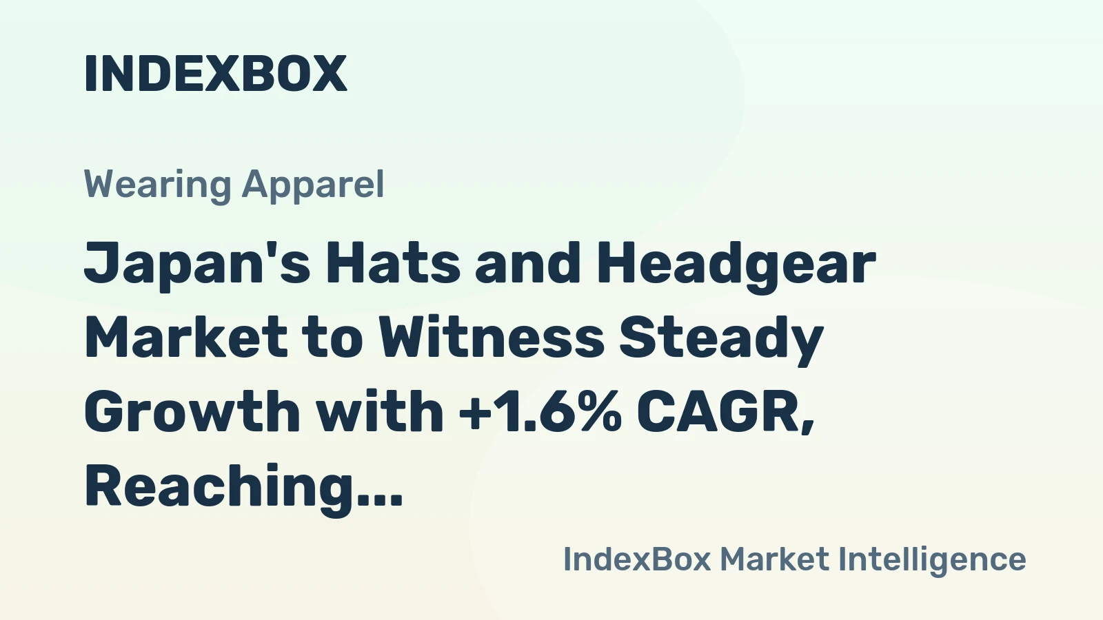 Japan's Hats and Headgear Market to Witness Steady Growth with +1.6% CAGR, Reaching $160M by 2035
