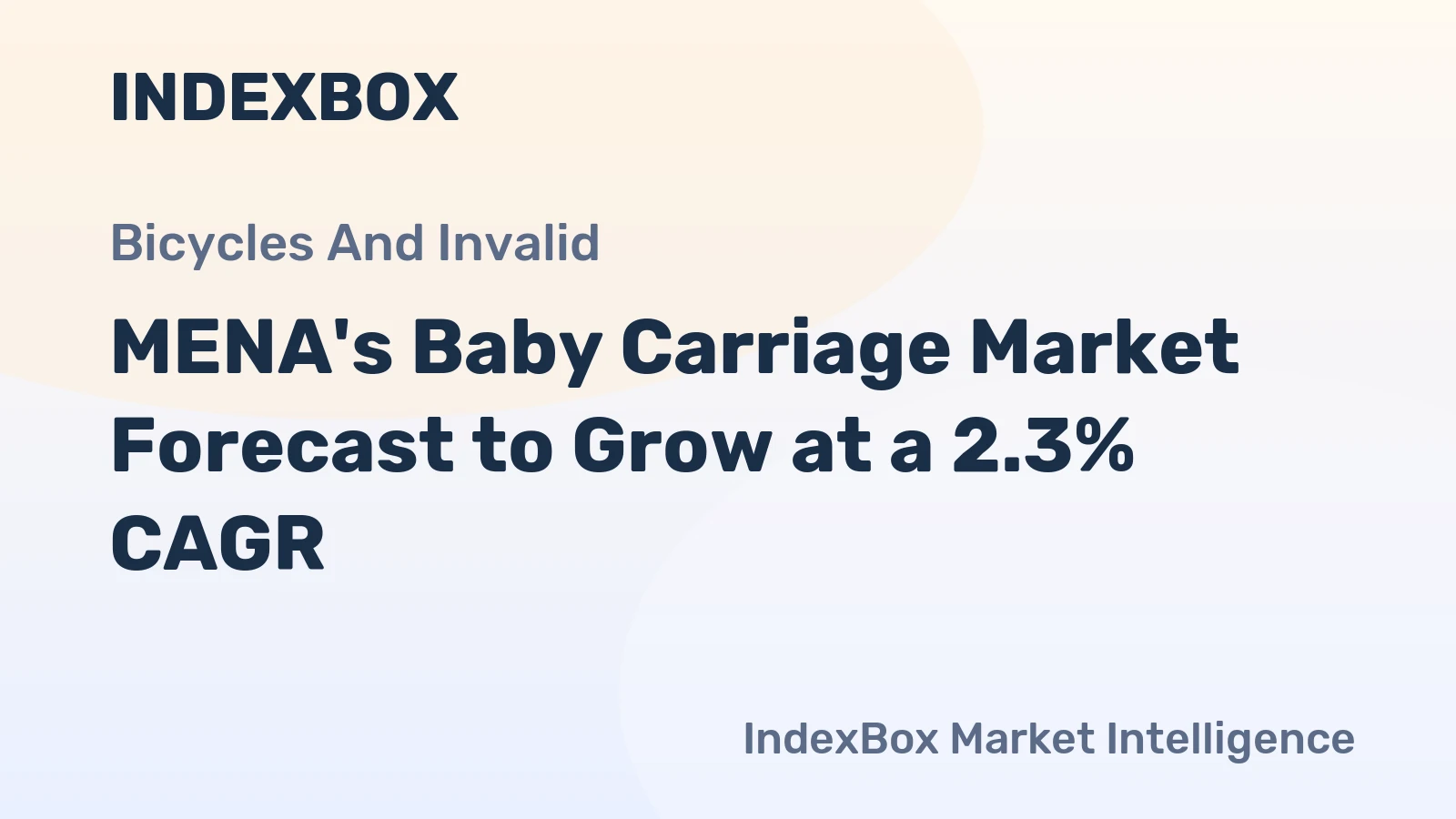 MENA's Baby Carriage Market Forecast to Grow at a 2.3% CAGR