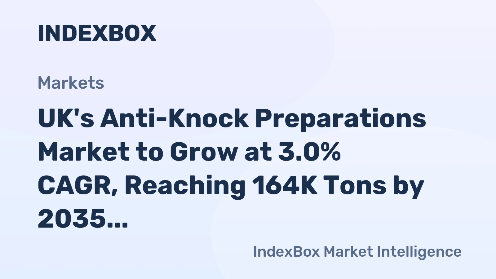 UK's Anti-Knock Preparations Market to Grow at 3.0% CAGR, Reaching 164K Tons by 2035