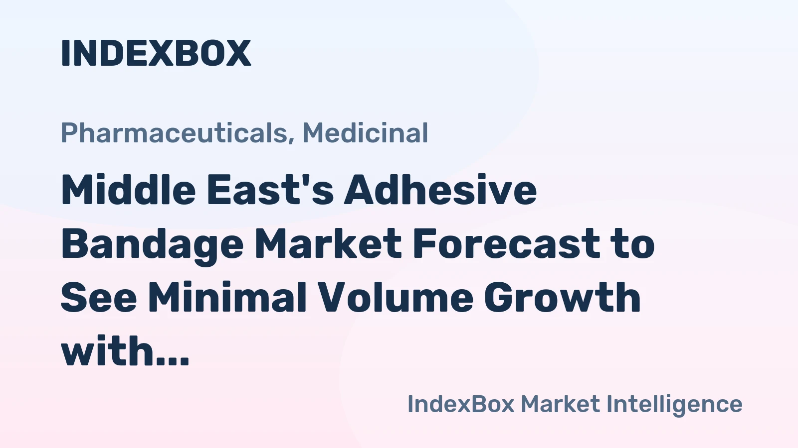 Middle East's Adhesive Bandage Market Forecast to See Minimal Volume Growth with a +0.1% CAGR Through 2035