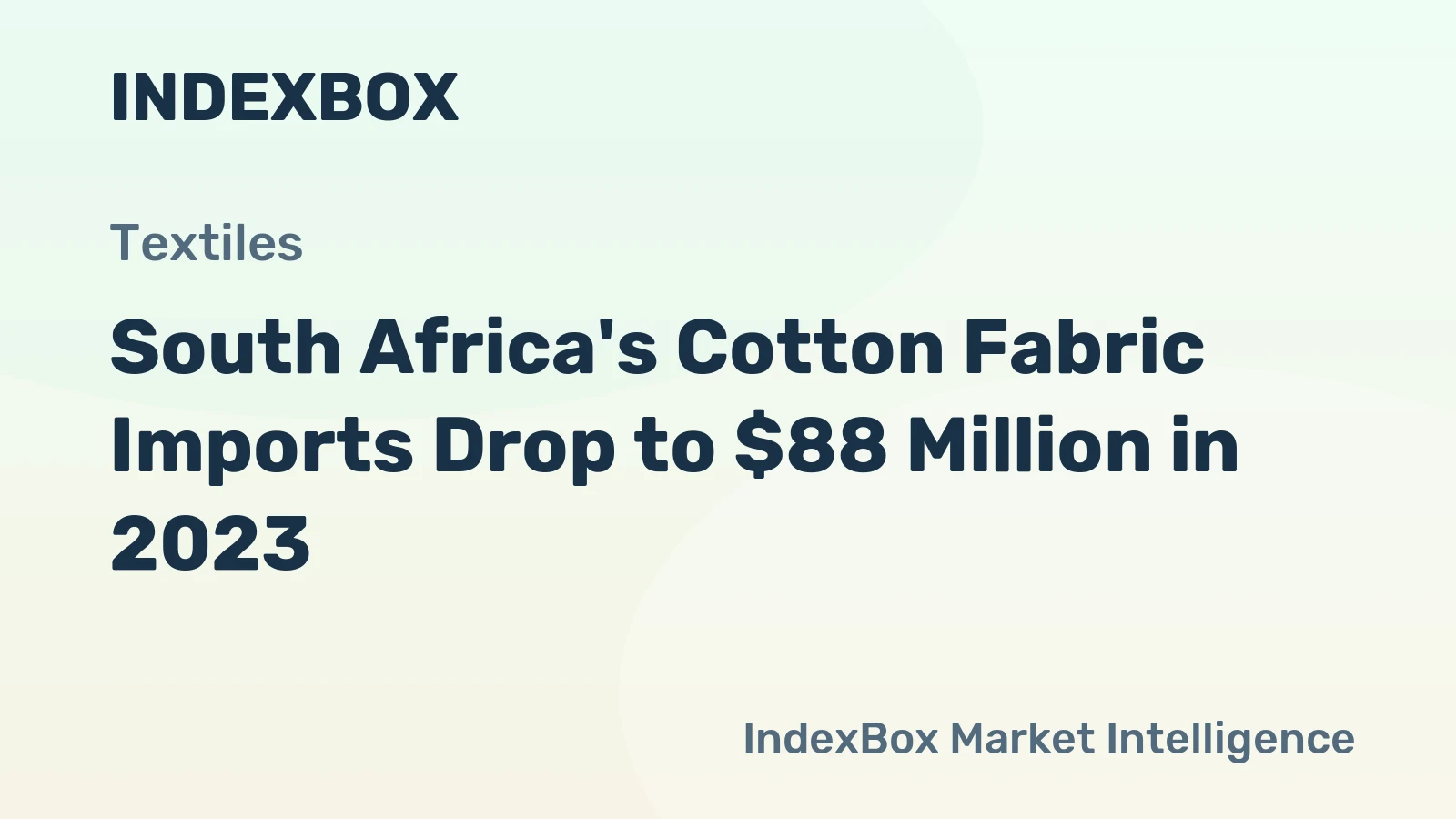 South Africa's Cotton Fabric Imports Drop to $88 Million in 2023