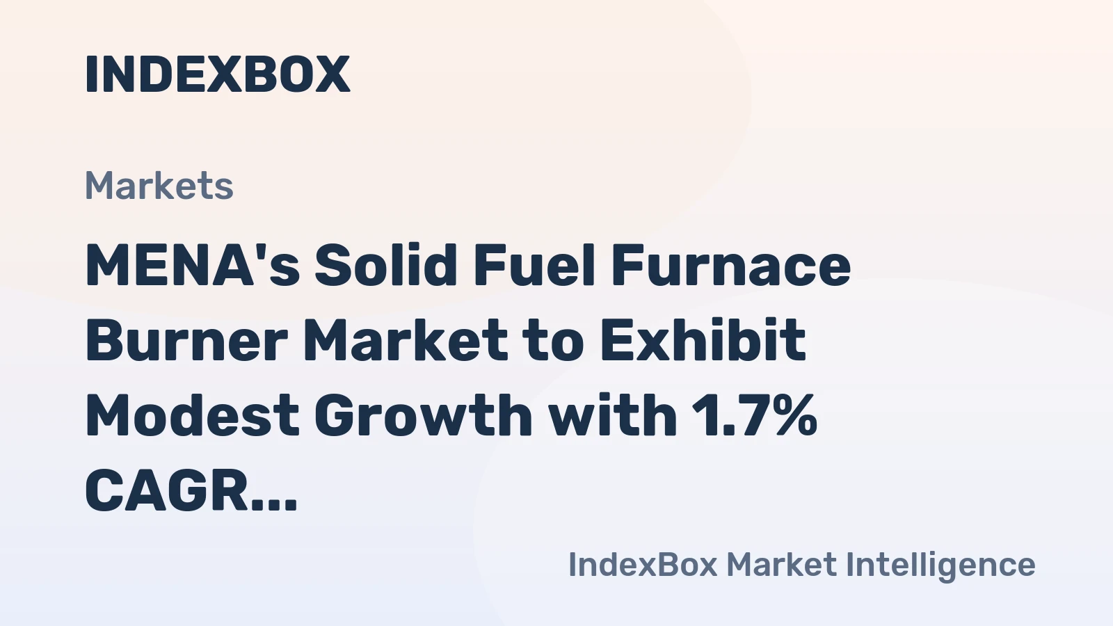 MENA's Solid Fuel Furnace Burner Market to Exhibit Modest Growth with 1.7% CAGR, Reaching $93M by 2035