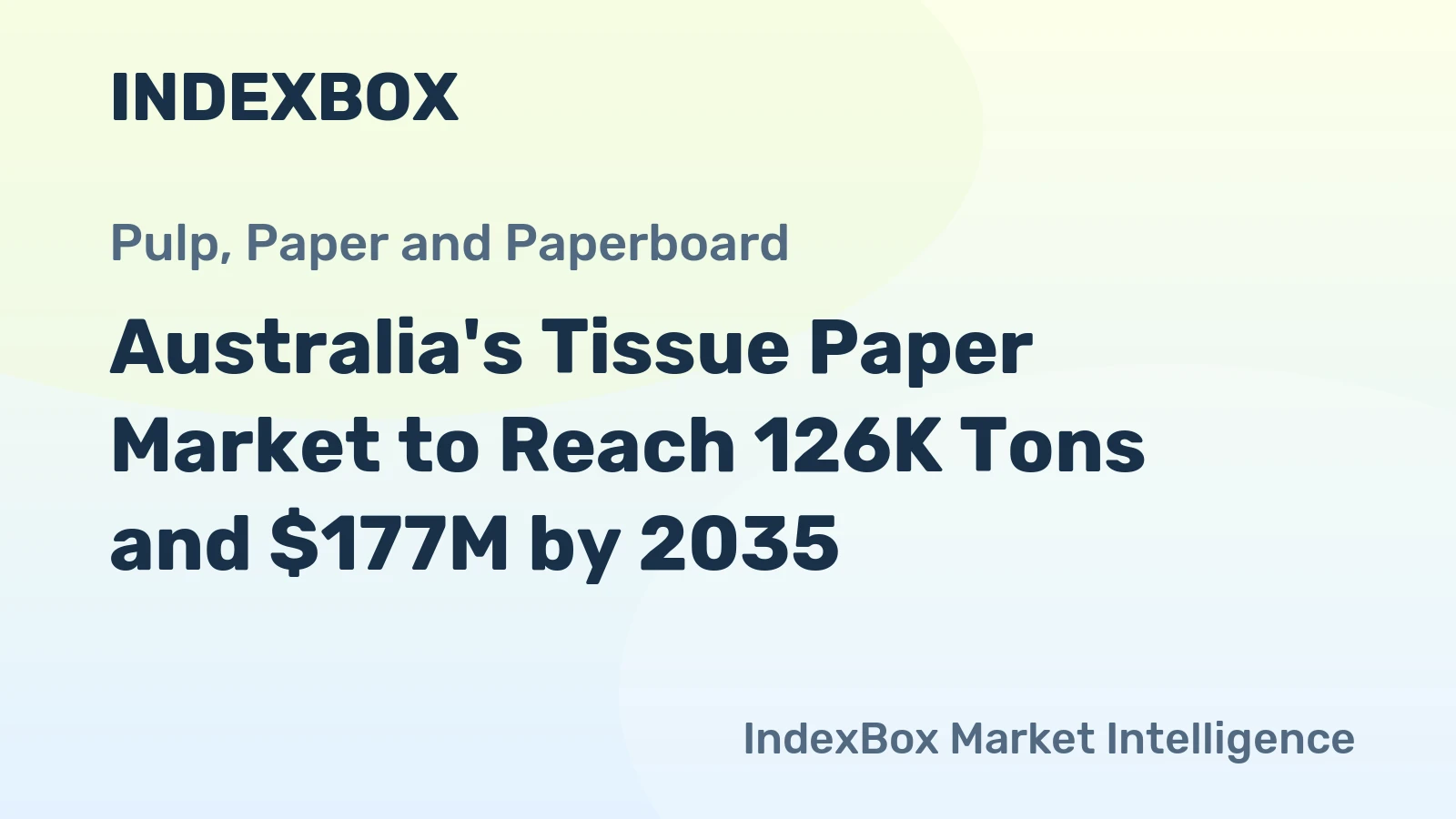 Australia's Tissue Paper Market to Reach 126K Tons and $177M by 2035