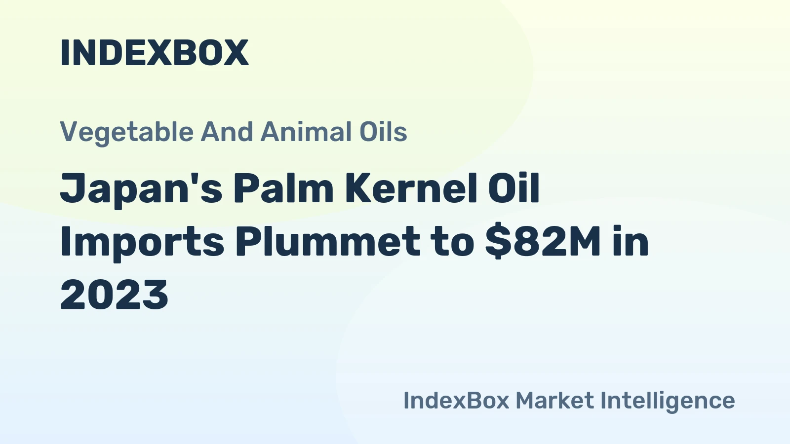 Japan's Palm Kernel Oil Imports Plummet to $82M in 2023