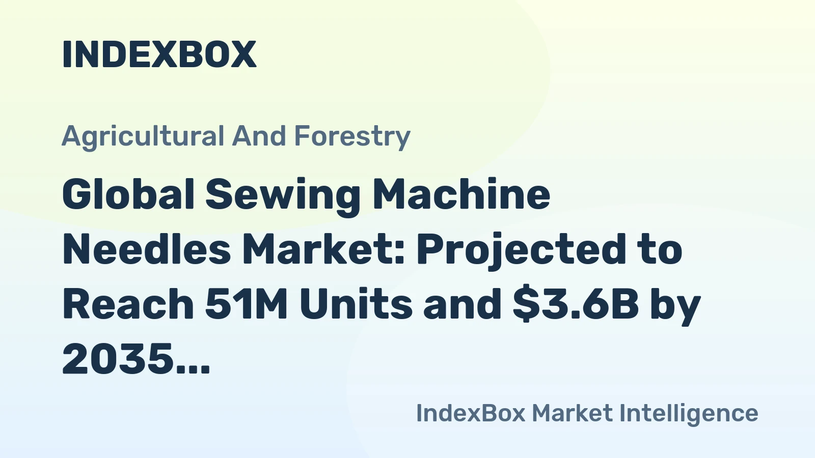 Global Sewing Machine Needles Market: Projected to Reach 51M Units and $3.6B by 2035
