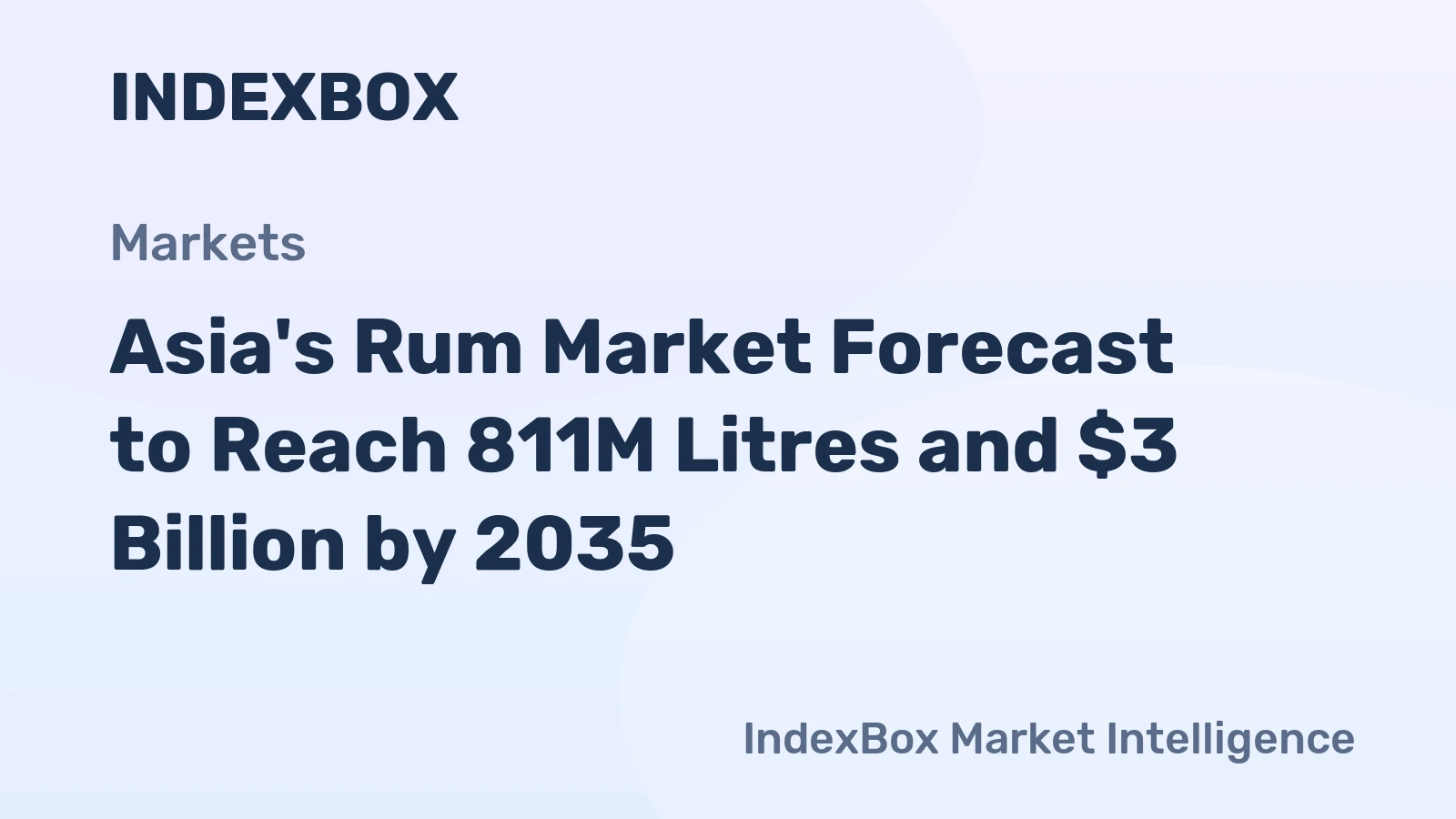 Asia's Rum Market Forecast to Reach 811M Litres and $3 Billion by 2035