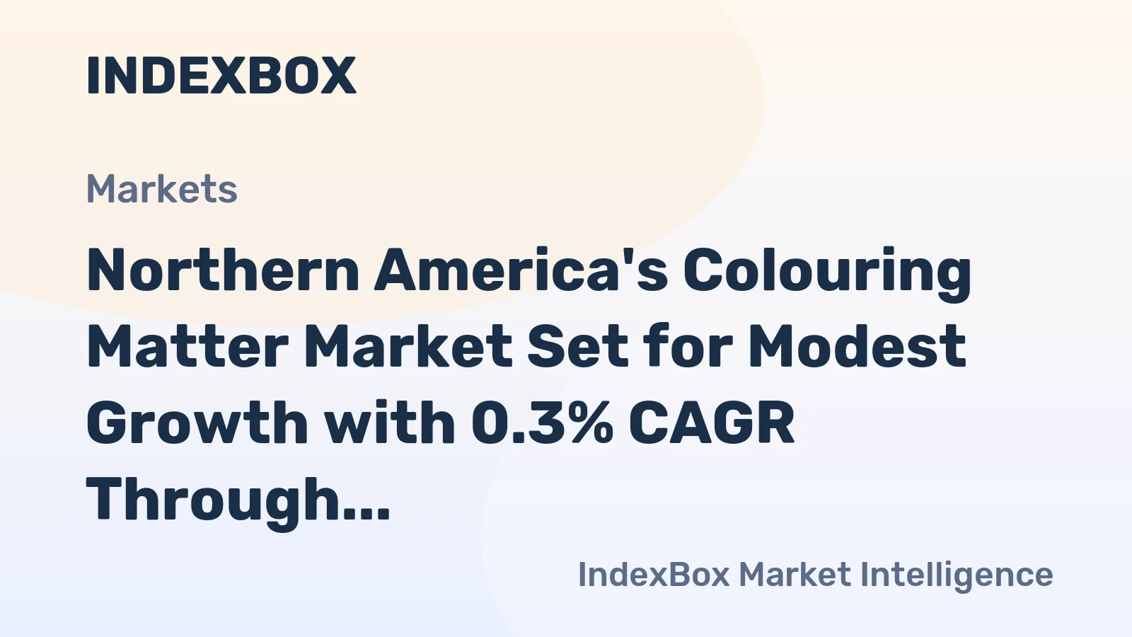 Northern America's Colouring Matter Market Set for Modest Growth with 0.3% CAGR Through 2035