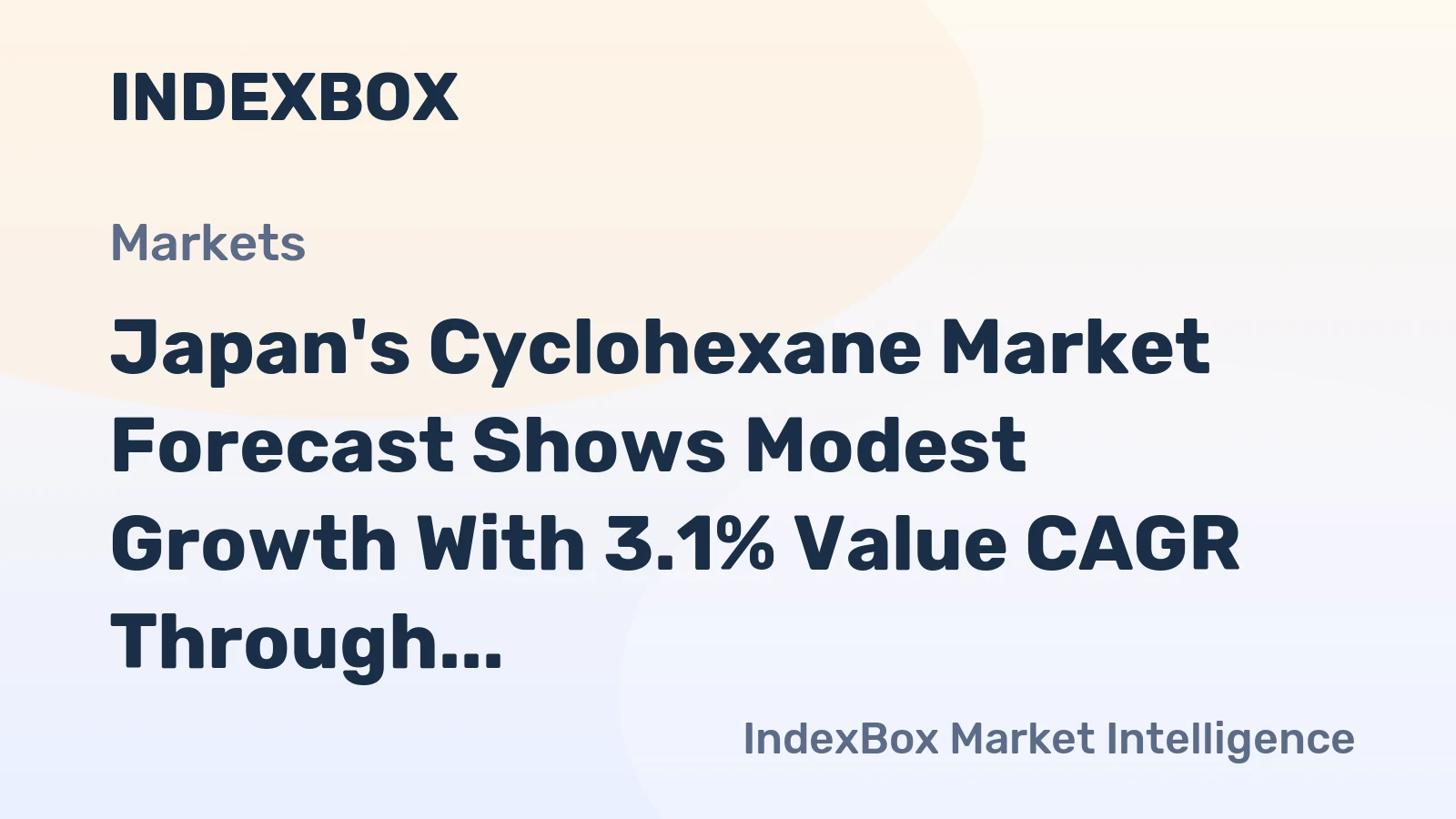 Japan's Cyclohexane Market Forecast Shows Modest Growth With 3.1% Value CAGR Through 2035
