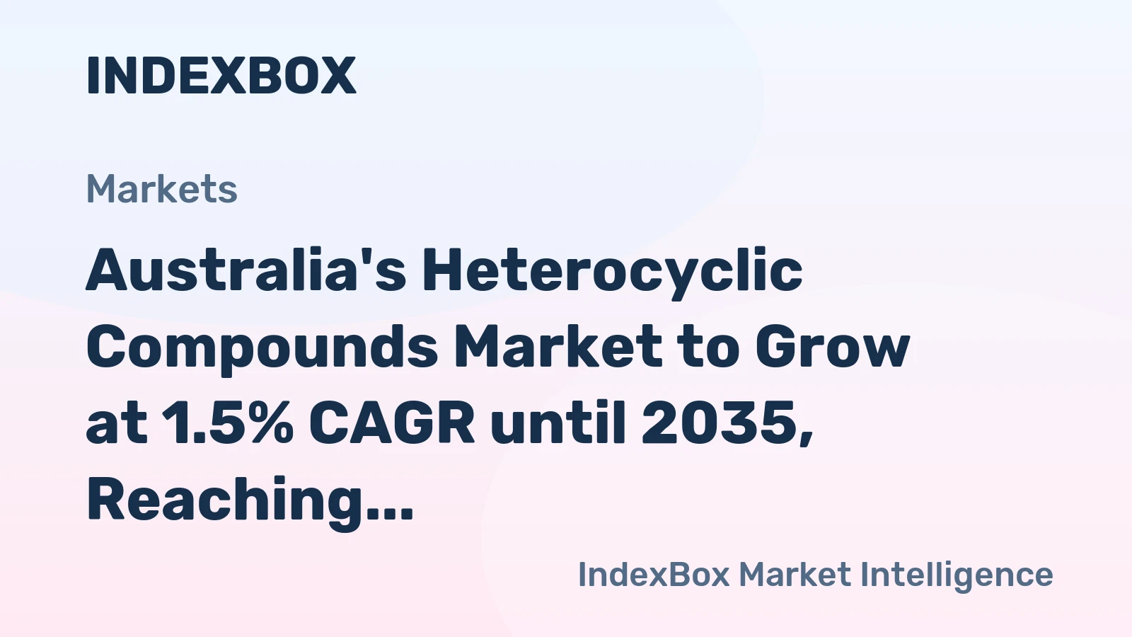 Australia's Heterocyclic Compounds Market to Grow at 1.5% CAGR until 2035, Reaching 18K tons