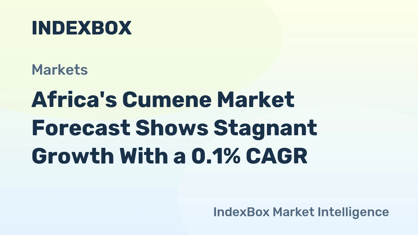 Africa's Cumene Market Forecast Shows Stagnant Growth With a 0.1% CAGR