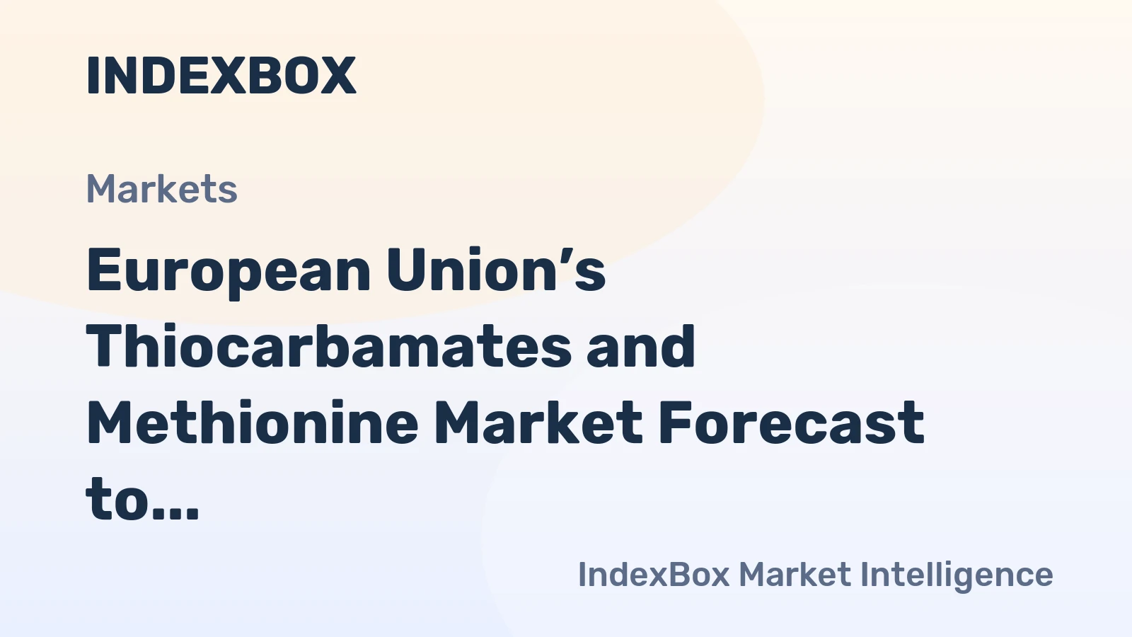 European Union’s Thiocarbamates and Methionine Market Forecast to Grow at a 1.4% CAGR Through 2035