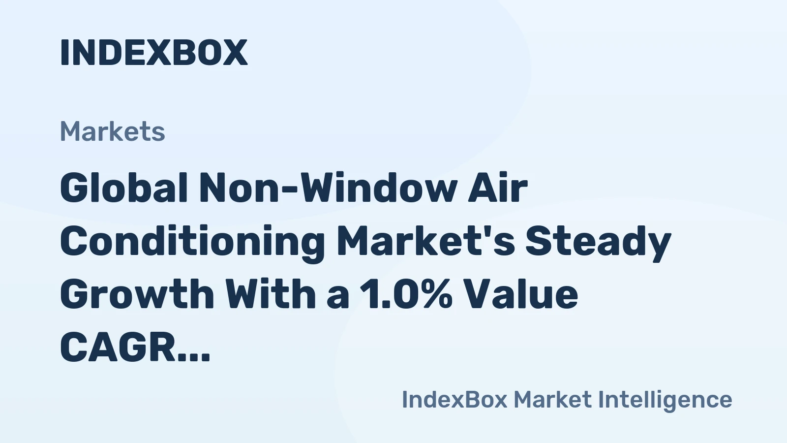 Global Non-Window Air Conditioning Market's Steady Growth With a 1.0% Value CAGR Forecast