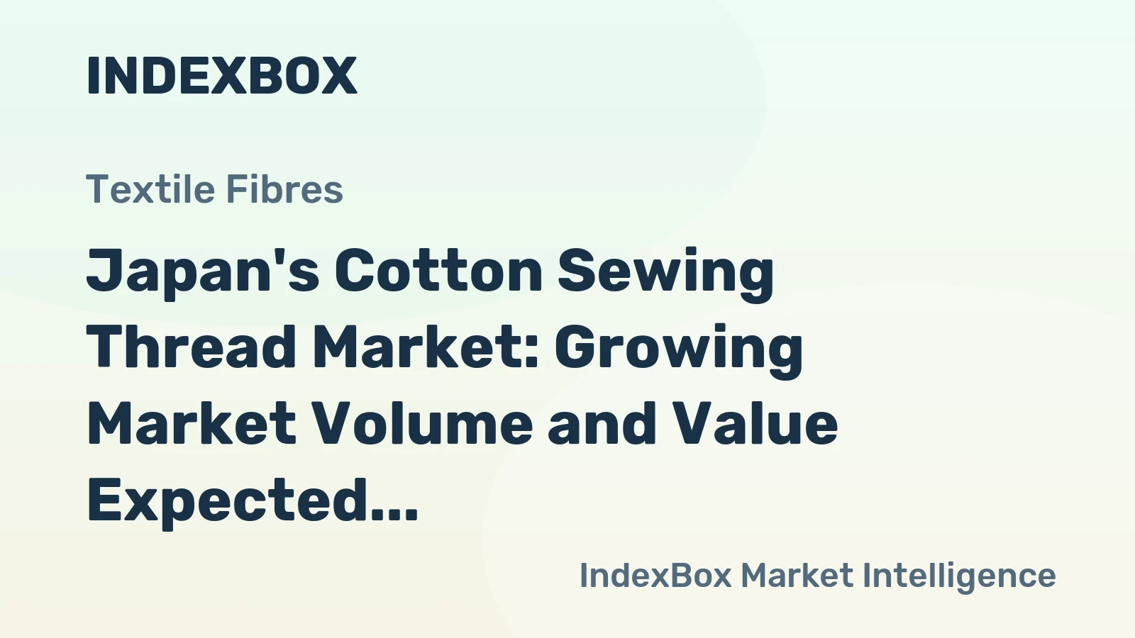 Japan's Cotton Sewing Thread Market: Growing Market Volume and Value Expected to Reach 1.5K tons and $81M by 2035