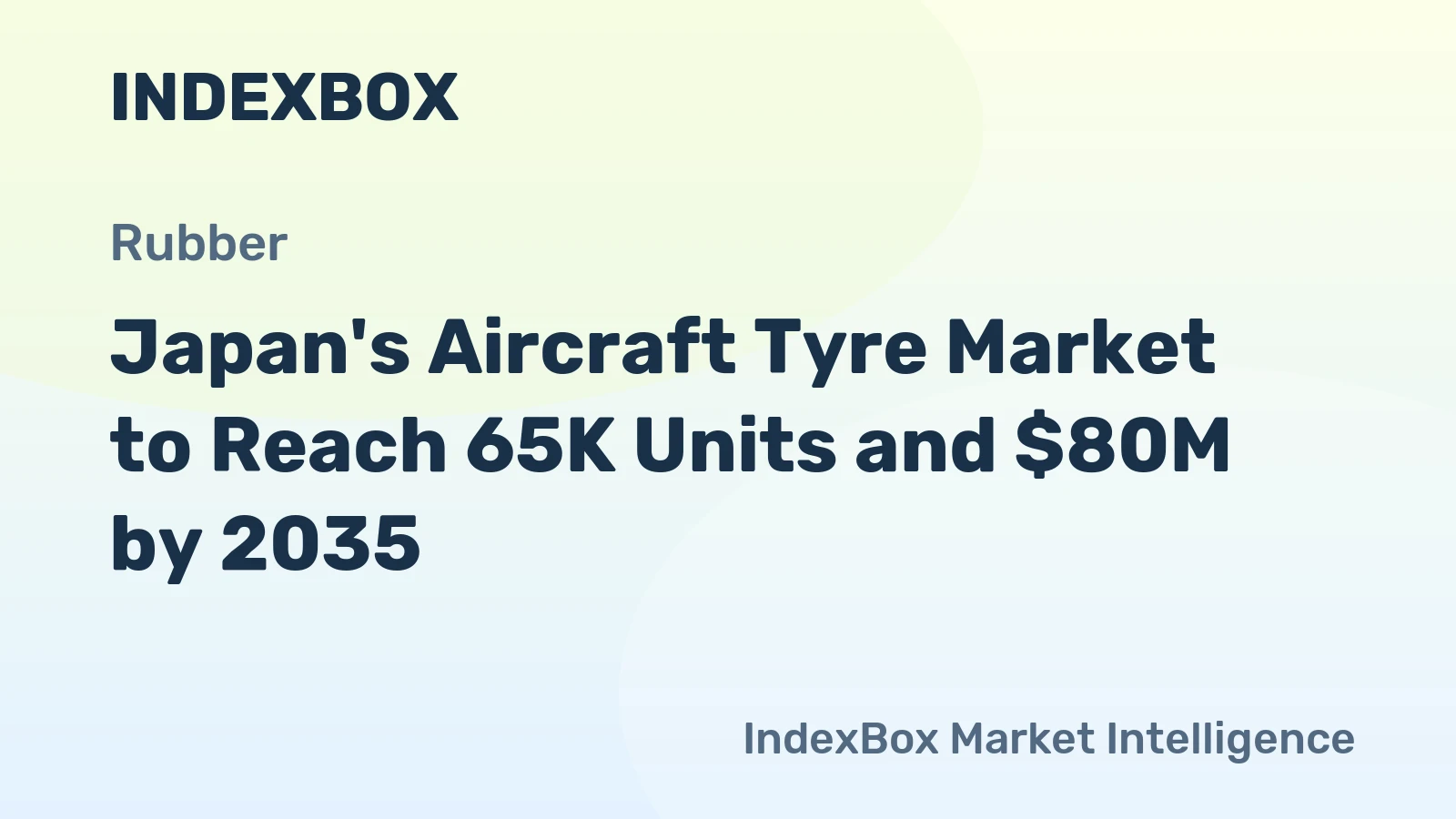 Japan's Aircraft Tyre Market to Reach 65K Units and $80M by 2035