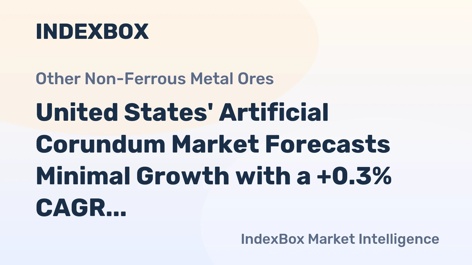 United States' Artificial Corundum Market Forecasts Minimal Growth with a +0.3% CAGR