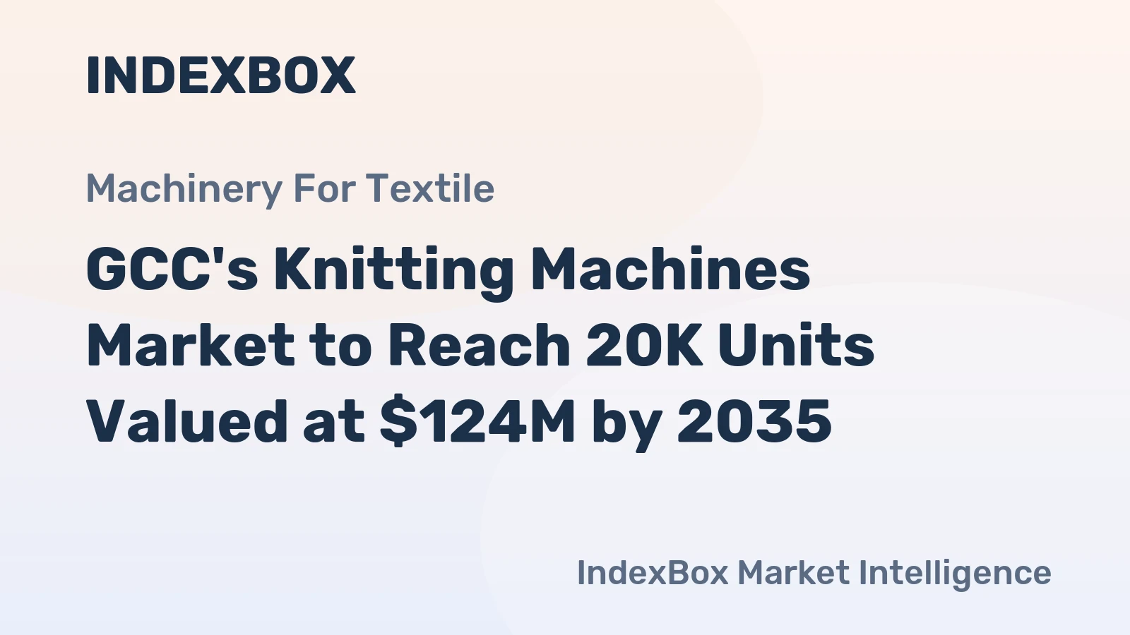 GCC's Knitting Machines Market to Reach 20K Units Valued at $124M by 2035