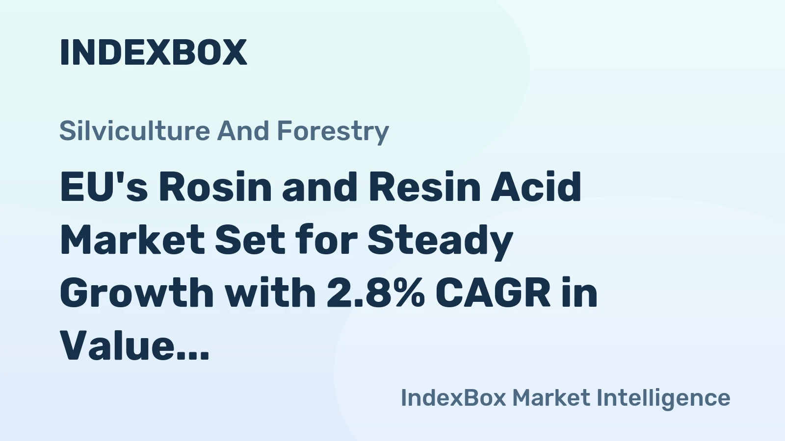 EU's Rosin and Resin Acid Market Set for Steady Growth with 2.8% CAGR in Value Through 2035