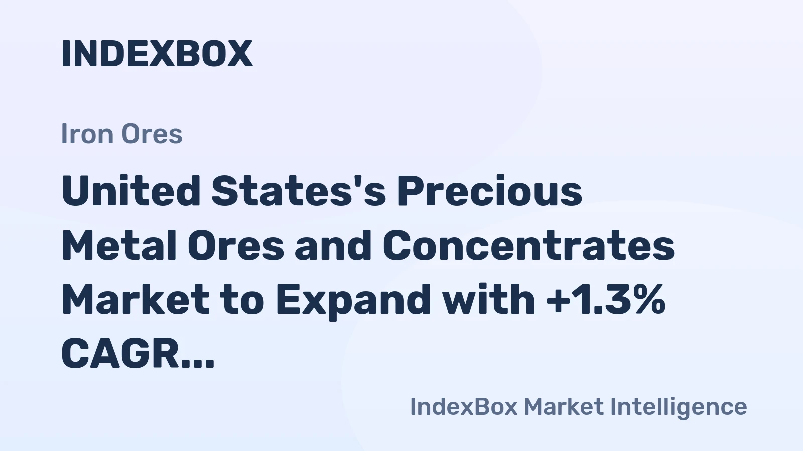 United States's Precious Metal Ores and Concentrates Market to Expand with +1.3% CAGR, Reaching $7.6B by 2035