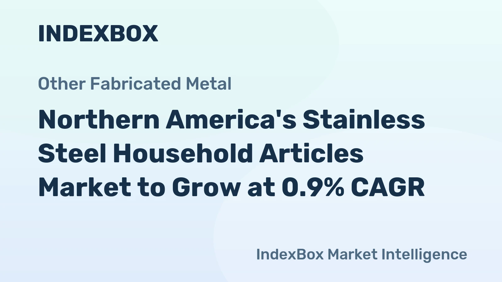 Northern America's Stainless Steel Household Articles Market to Grow at 0.9% CAGR