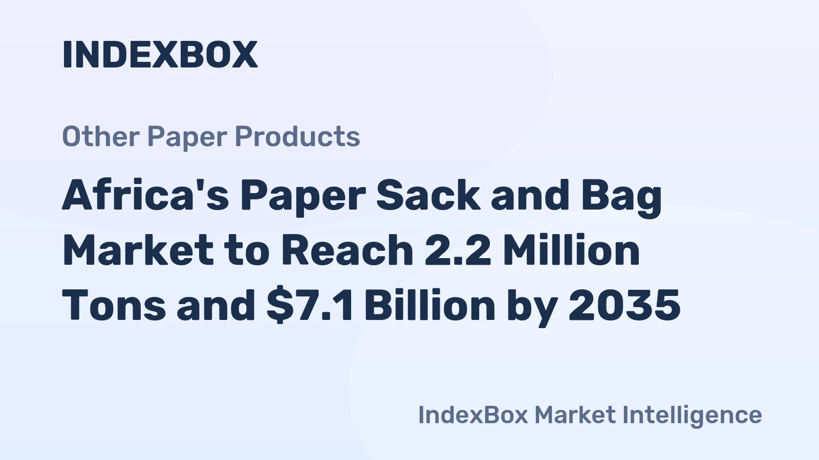 Africa's Paper Sack and Bag Market to Reach 2.2 Million Tons and $7.1 Billion by 2035