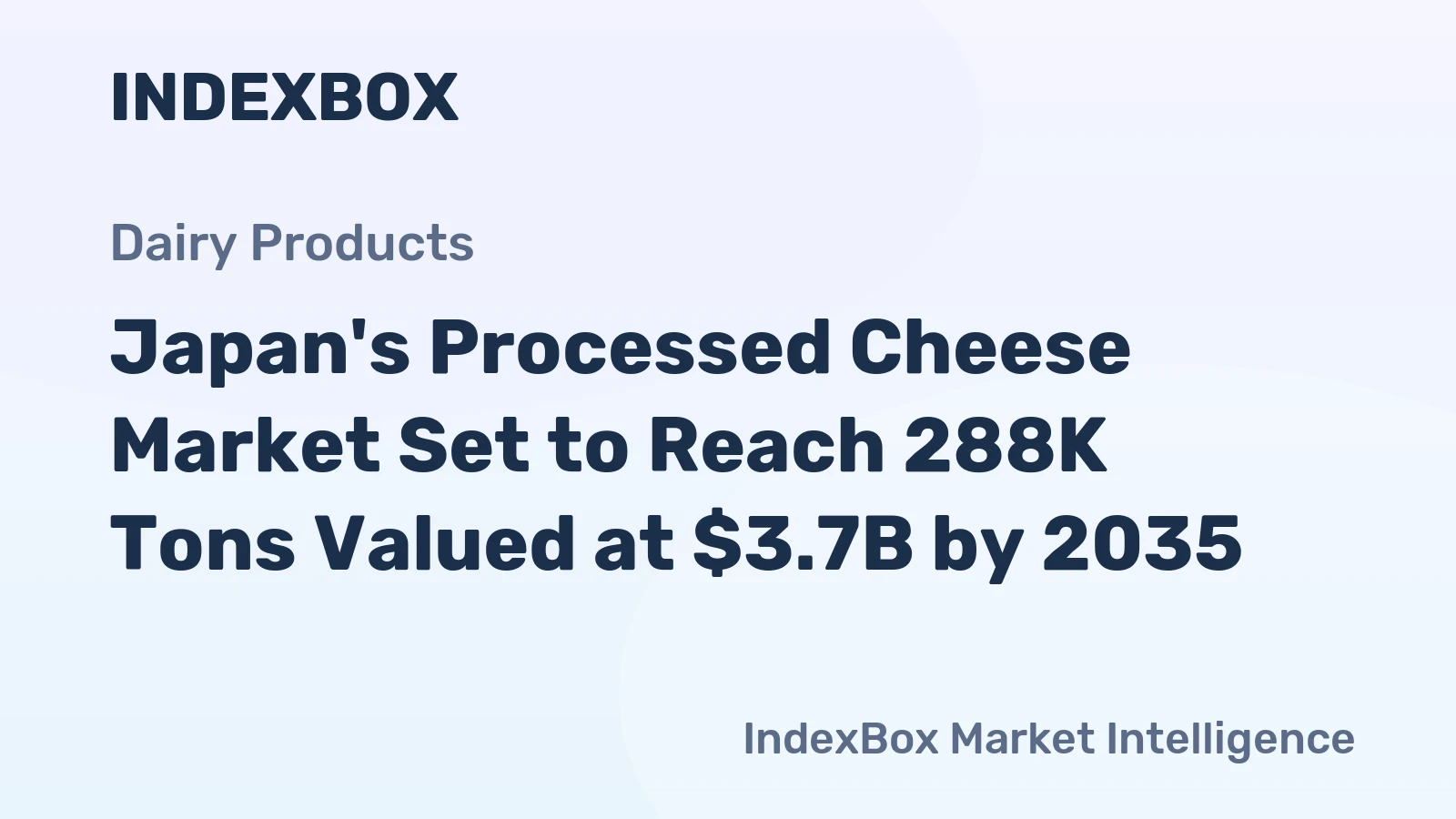Japan's Processed Cheese Market Set to Reach 288K Tons Valued at $3.7B by 2035