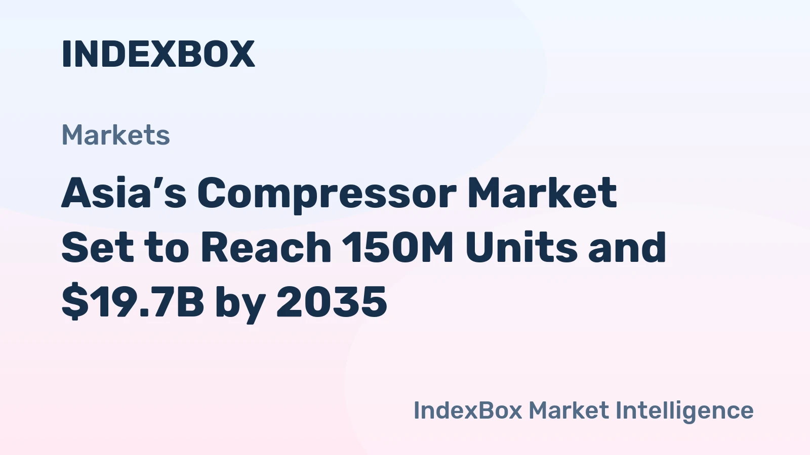 Asia’s Compressor Market Set to Reach 150M Units and $19.7B by 2035