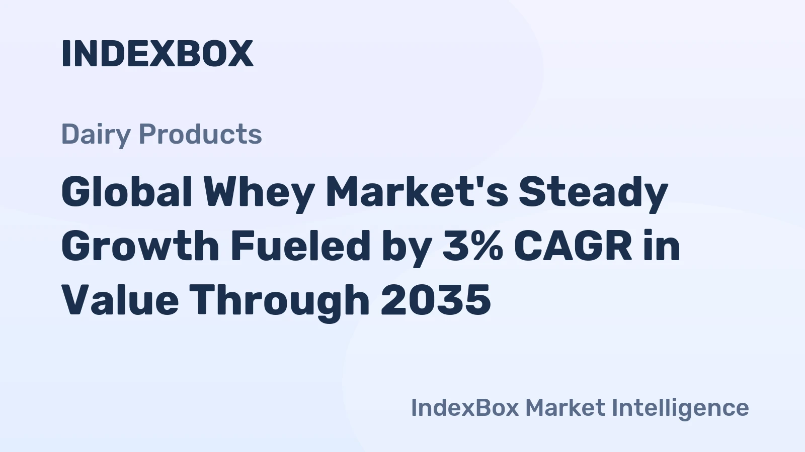 Global Whey Market's Steady Growth Fueled by 3% CAGR in Value Through 2035