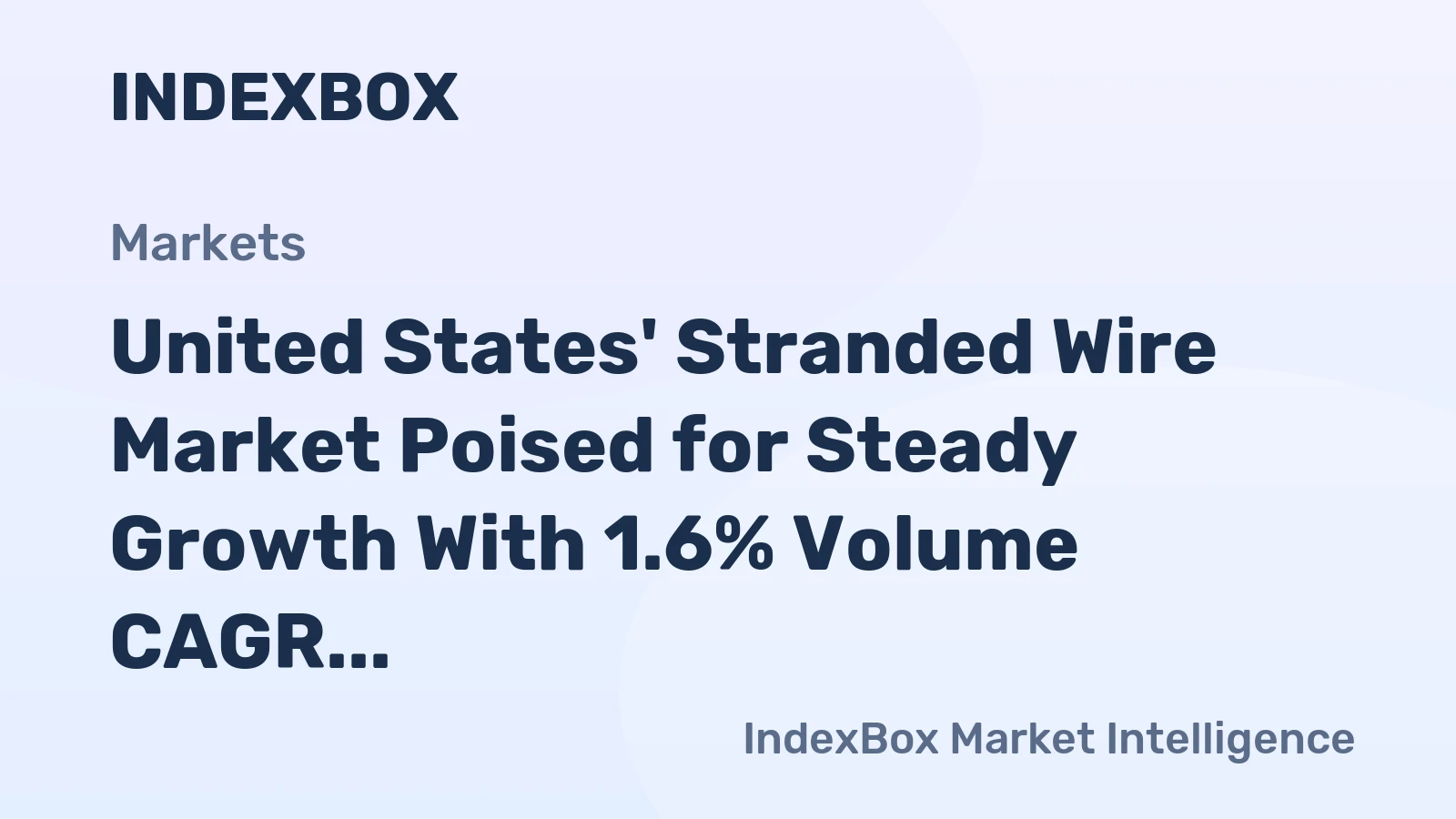 United States' Stranded Wire Market Poised for Steady Growth With 1.6% Volume CAGR Through 2035
