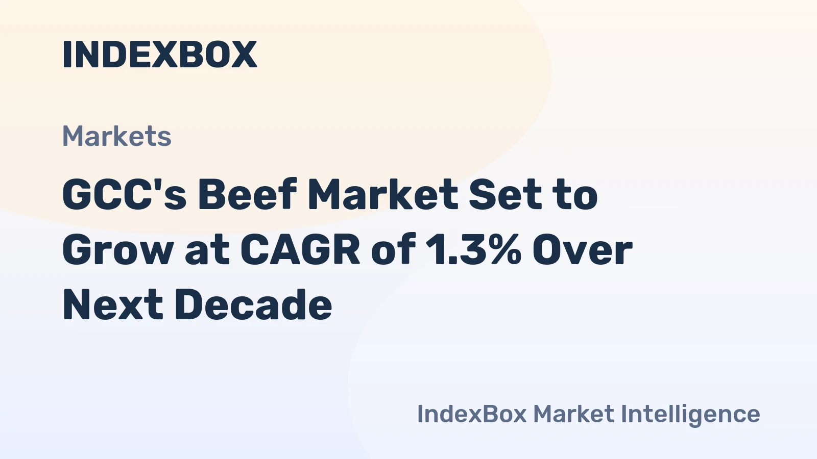 GCC's Beef Market Set to Grow at CAGR of 1.3% Over Next Decade