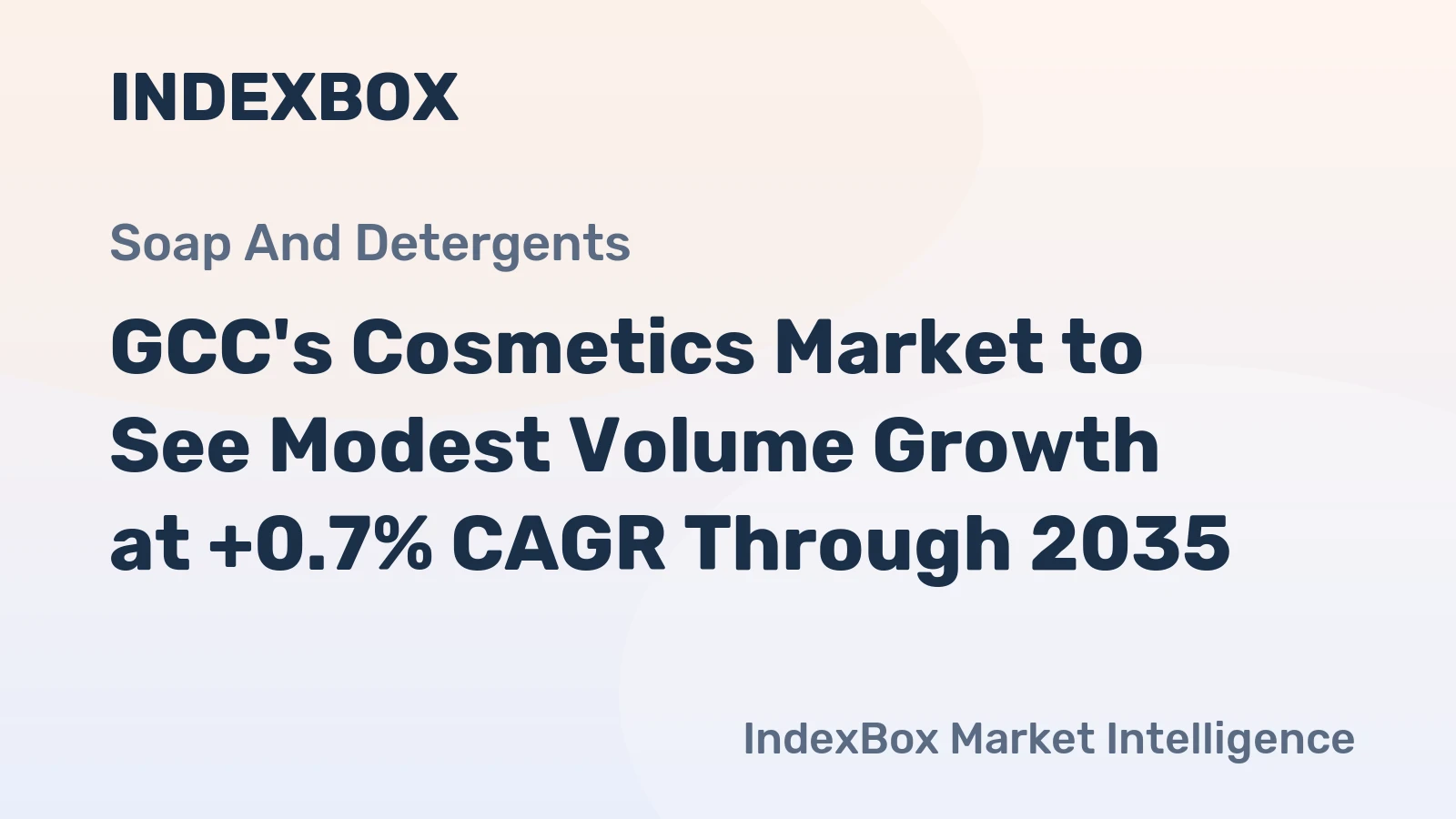 GCC's Cosmetics Market to See Modest Volume Growth at +0.7% CAGR Through 2035