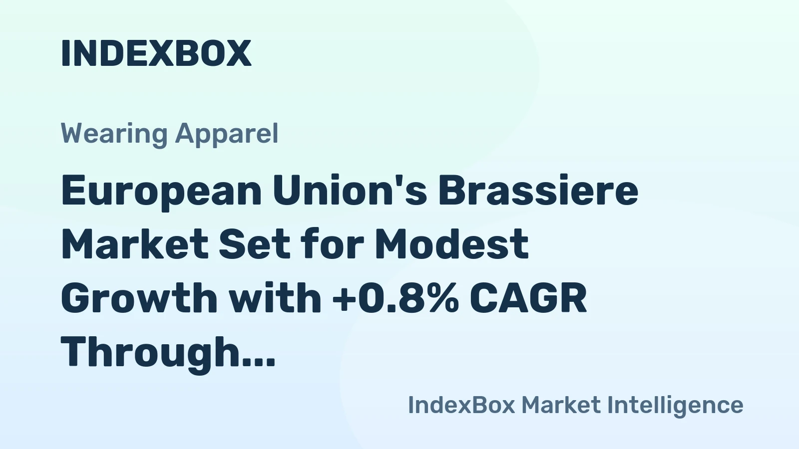 European Union's Brassiere Market Set for Modest Growth with +0.8% CAGR Through 2035
