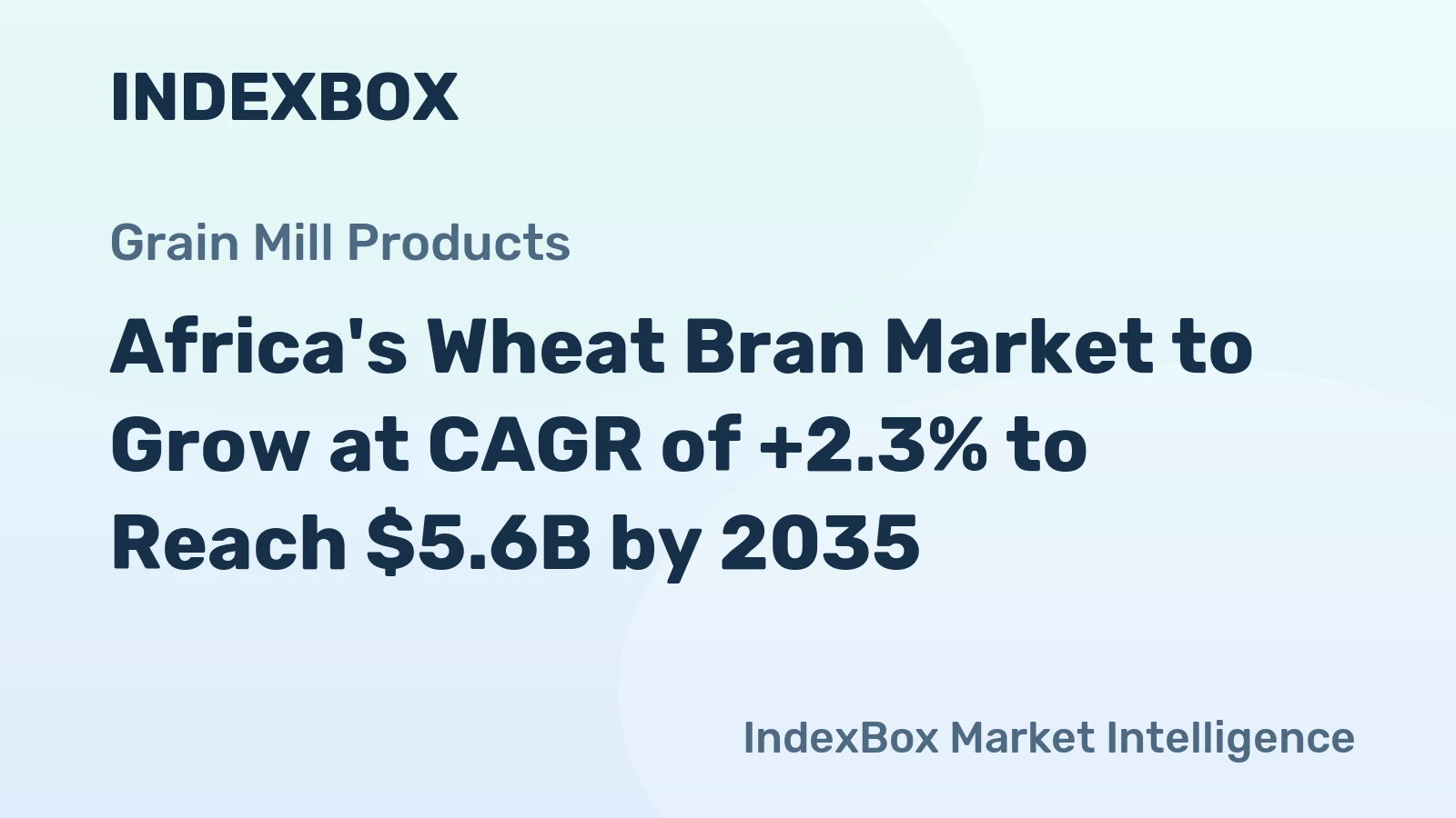 Africa's Wheat Bran Market to Grow at CAGR of +2.3% to Reach $5.6B by 2035