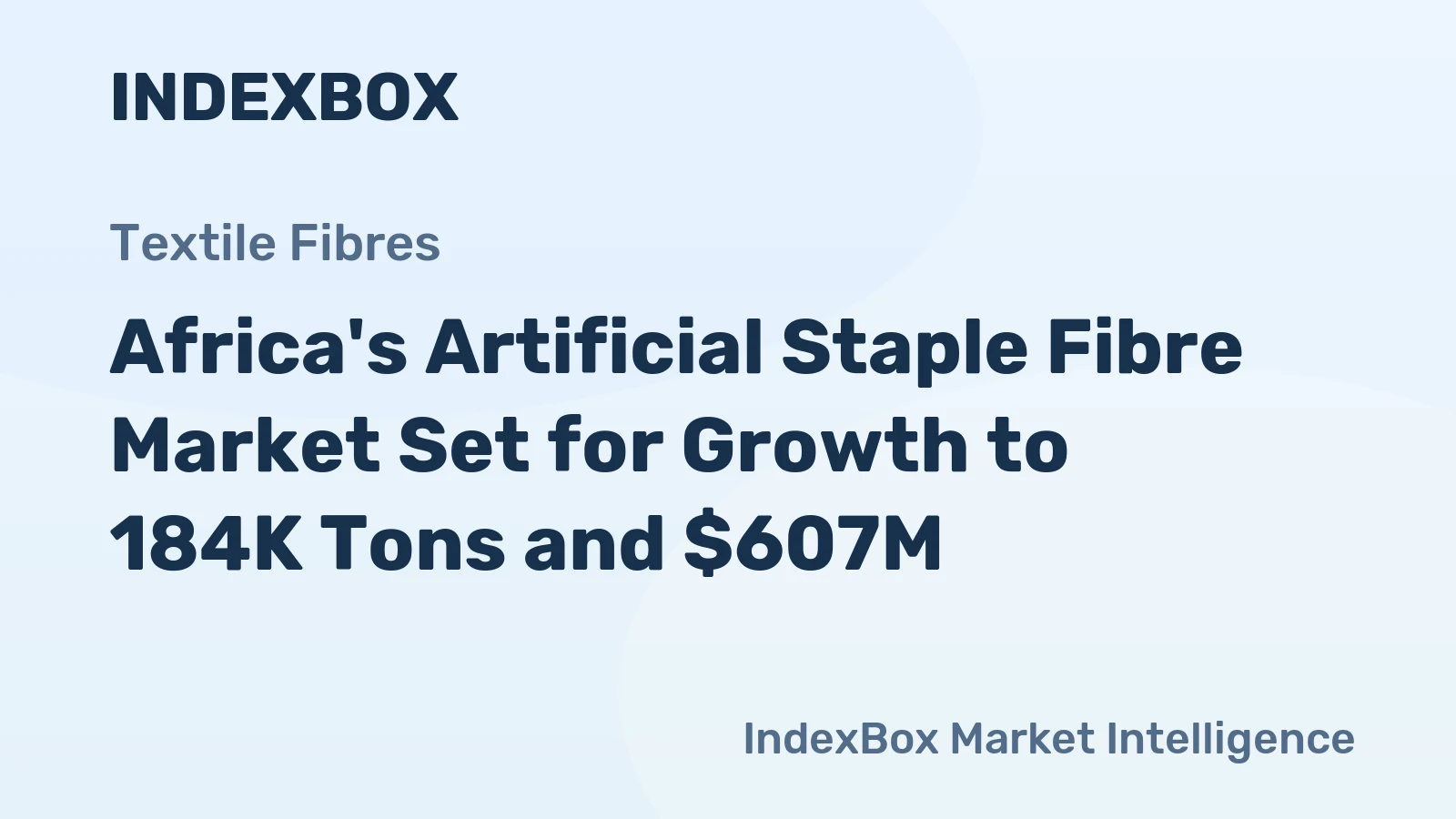 Africa's Artificial Staple Fibre Market Set for Growth to 184K Tons and $607M
