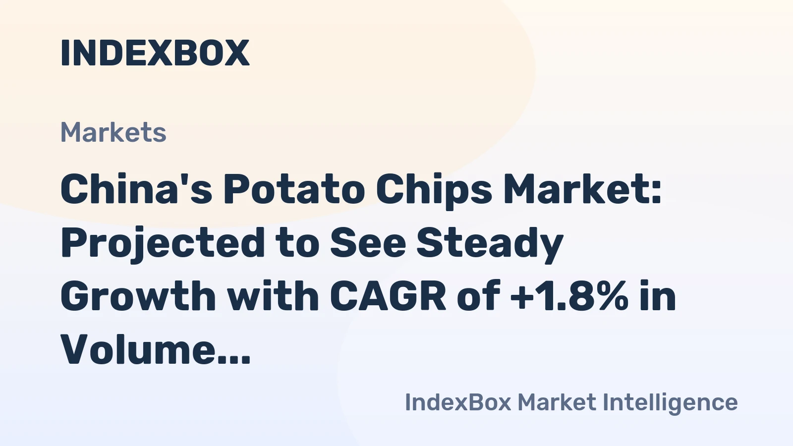 China's Potato Chips Market: Projected to See Steady Growth with CAGR of +1.8% in Volume and +3.4% in Value from 2024 to 2035