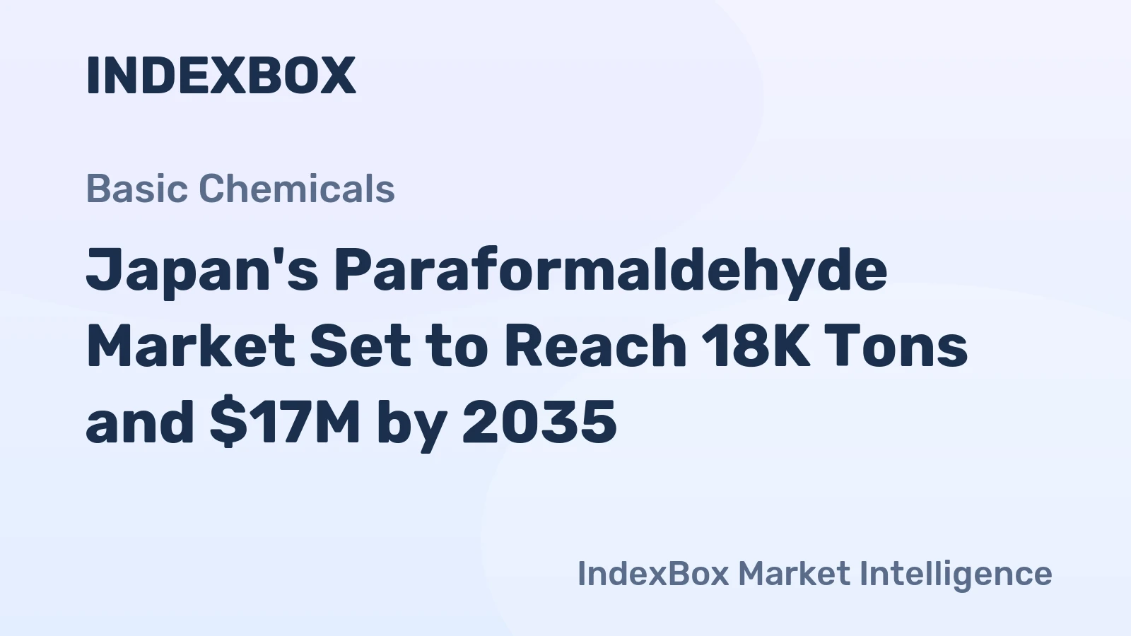 Japan's Paraformaldehyde Market Set to Reach 18K Tons and $17M by 2035