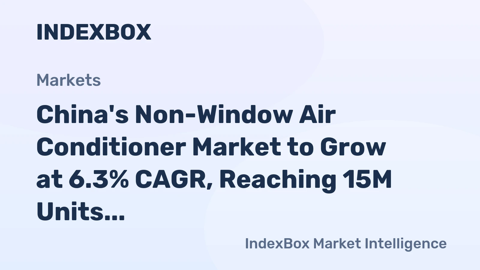 China's Non-Window Air Conditioner Market to Grow at 6.3% CAGR, Reaching 15M Units by 2035